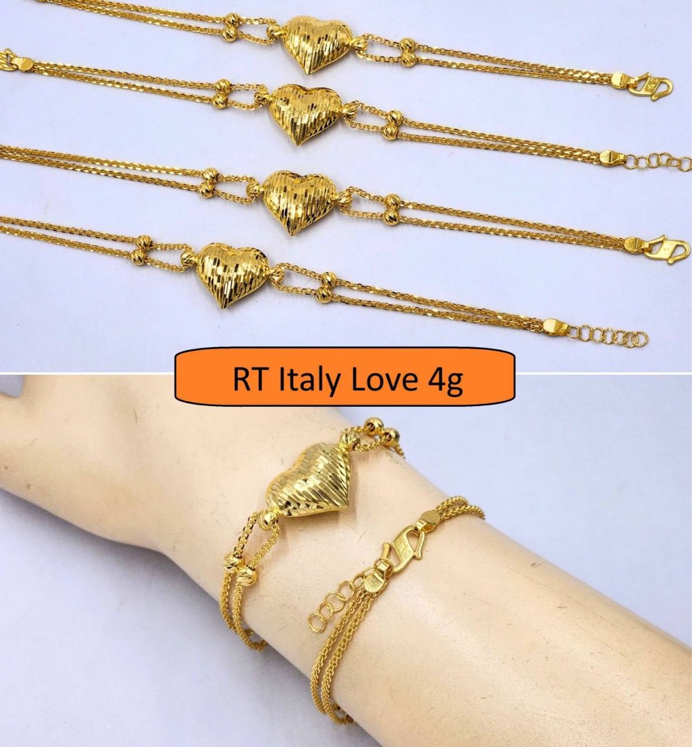RT Italy Love 4g, Women's Fashion, Jewelry & Organisers, Bracelets on ...