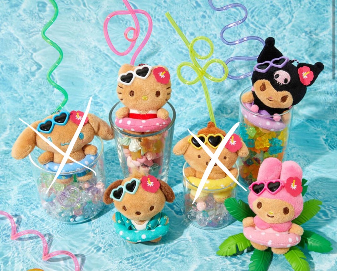 [ALL SOLD!] SANRIO X OLIVE YOUNG LOVE SUMMER TAN PLUSHIES SOFT TOY ...