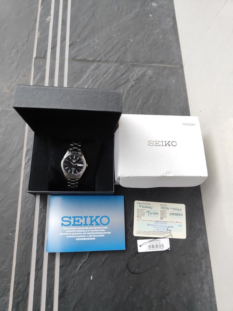 Seiko Automatic SNK883K1 second rasa baru, kelengkapan fullset, cocok ...
