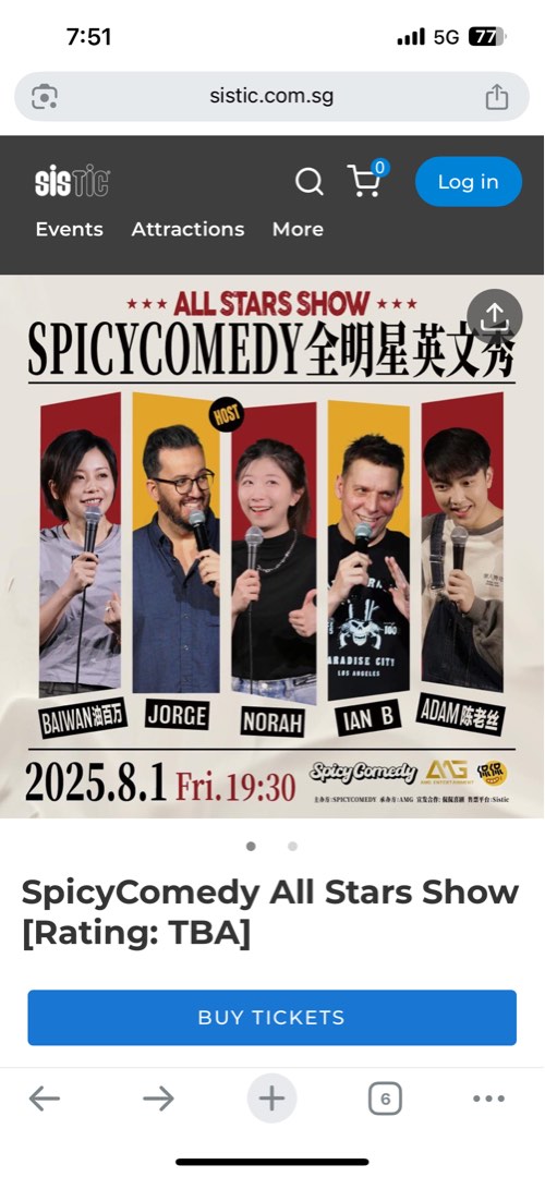 SpicyComedy All Stars Show Tickets - 01 Aug 2025, Tickets & Vouchers ...