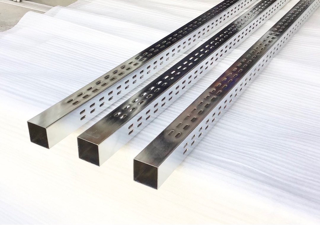 Square Tube Slotted Post , Double hole, 4 sided, Looking For on Carousell