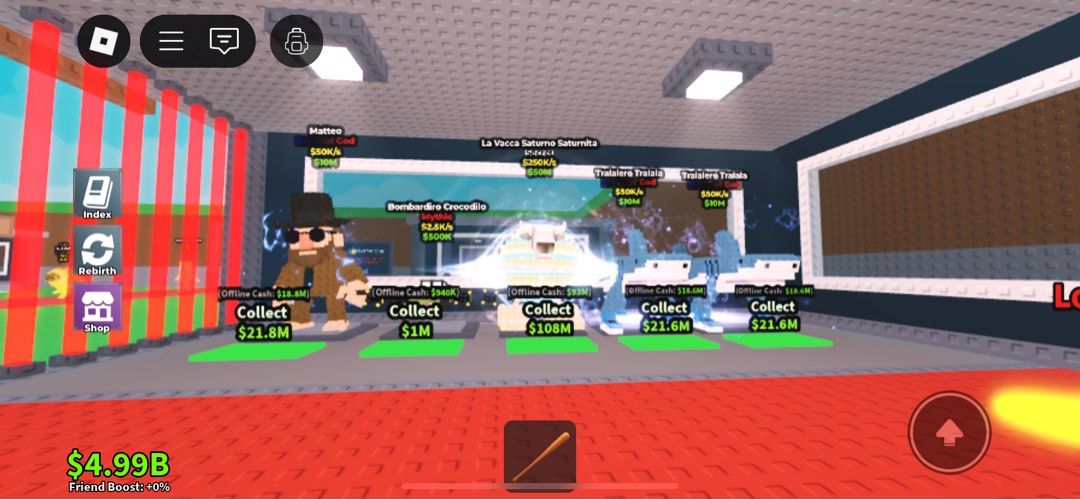 Steal a brain rot (udin din din din dun) & (La vaca Saturno ...