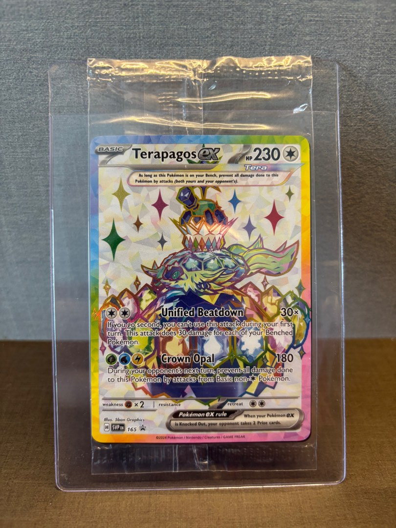 Terapagos ex - SVP165 - Pokemon Black Star Promo Sealed, Hobbies & Toys ...