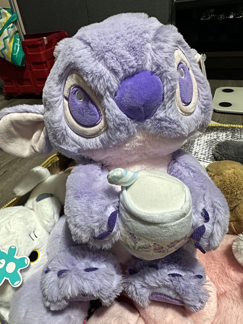 Timezone Disney stitch purple authentic plush soft toy, Hobbies & Toys ...