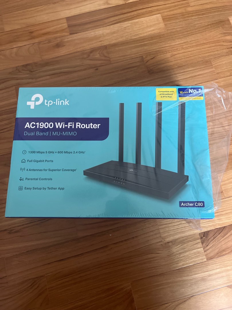 TP-Link AC1900 Wi-Fi Router Archer C80, Computers & Tech, Parts ...