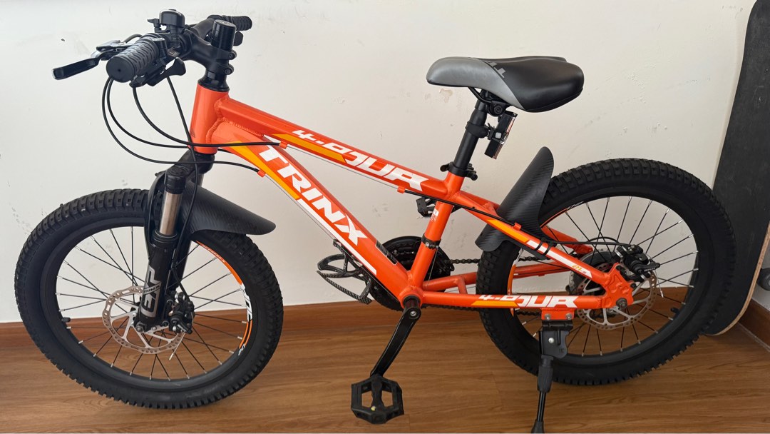 Trinx 4.0 Jr Orange Kids Bike, Sports Equipment, Bicycles & Parts, Bicycles on Carousell