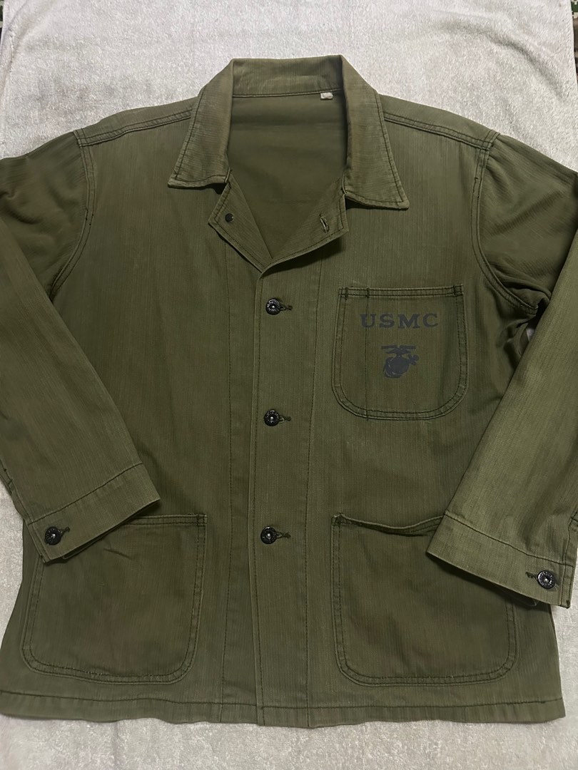 USMC HBT jacket, Men's Fashion, Coats, Jackets and Outerwear on Carousell