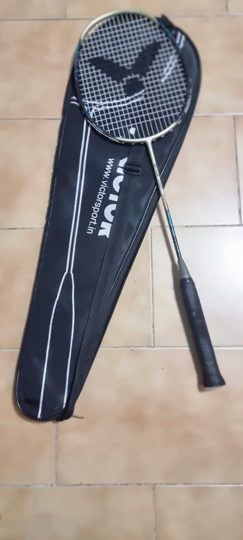 Victor Drive x 7SP Badminton racket DX-7SP Electric gold, Sports ...