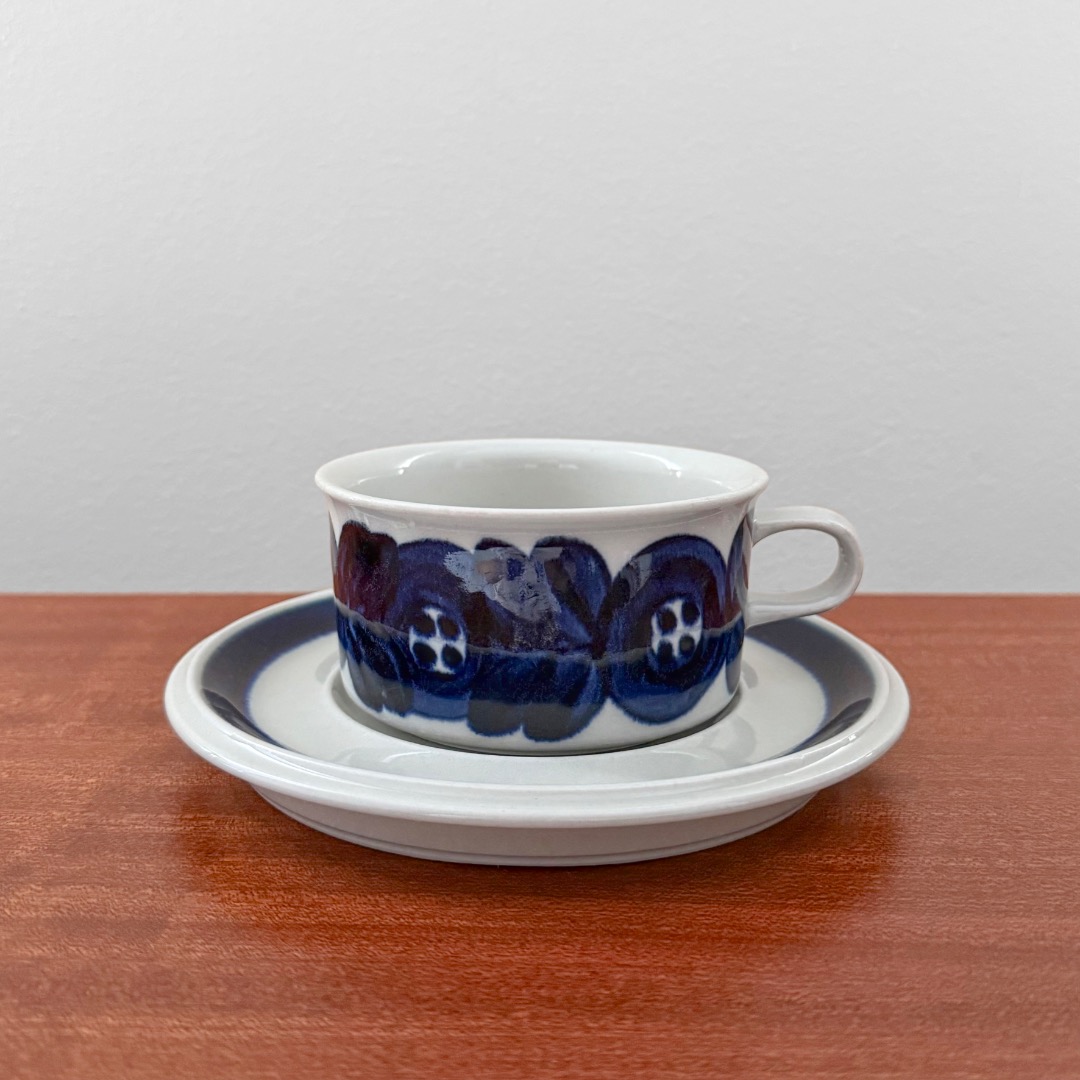 Vintage Arabia Finland Anemone Tea Cup with Saucer, Furniture & Home Living, Kitchenware ...