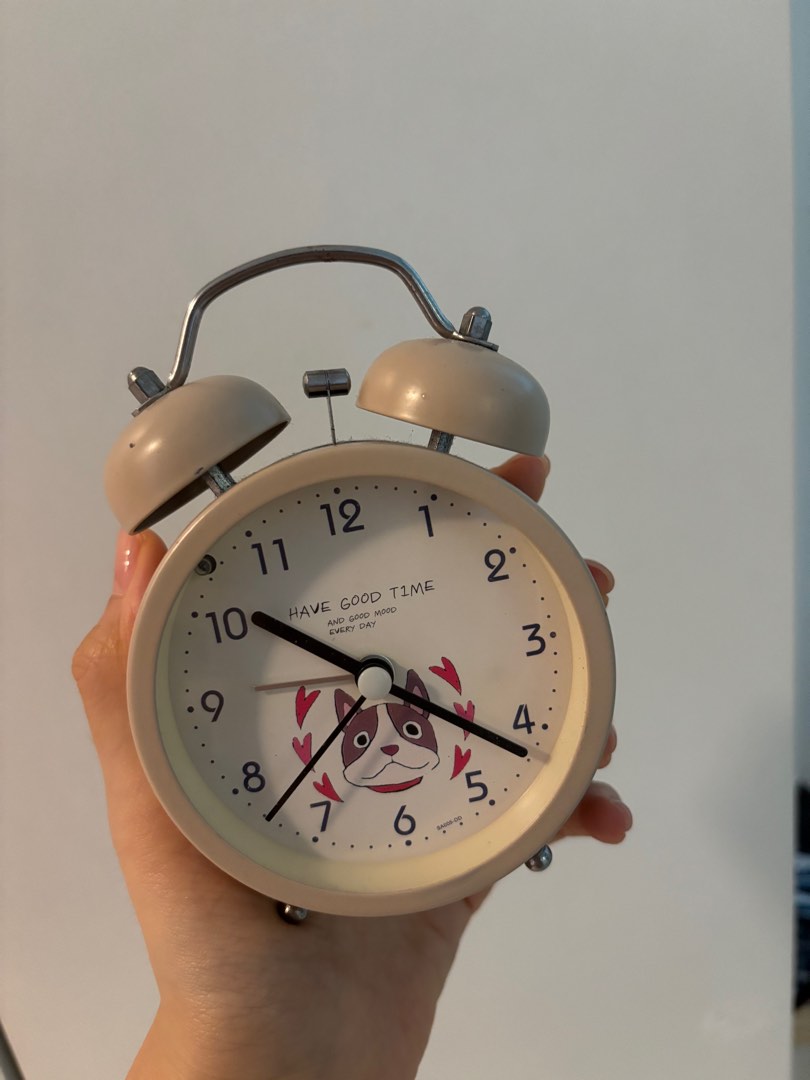 Vintage Bulldog Alarm Clock, Furniture & Home Living, Home Decor ...