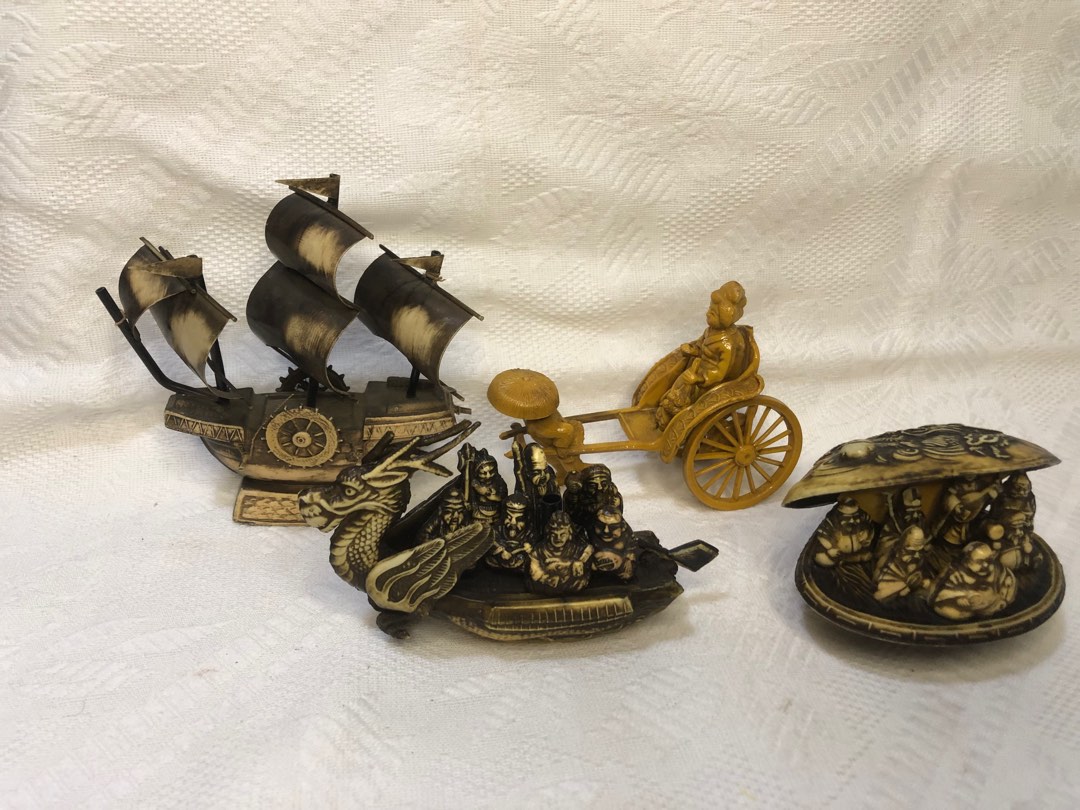 Vintage Celluloid Mini Figures-Set of 4, Hobbies & Toys, Memorabilia ...