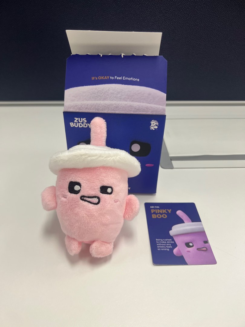 Zus Buddy Pinky Boo Plushie, Hobbies & Toys, Toys & Games on Carousell