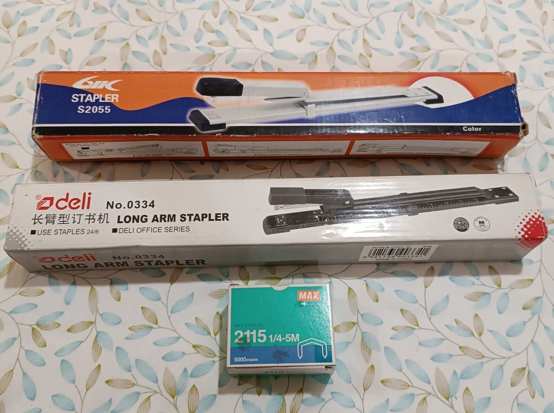 2 Stapler Set: GKC S2055 & Deli No.0334, Hobbies & Toys, Stationery & Craft, Craft Supplies ...