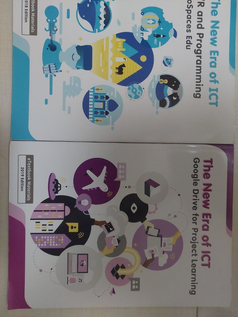 教科書 The new Era of ICT Google drive for project learning and VR and ...