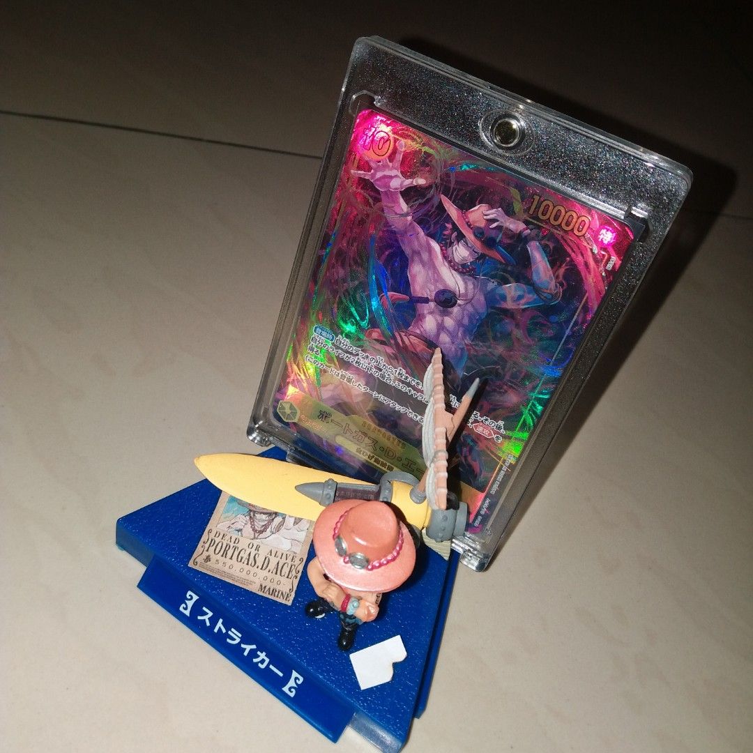 Ace sec aa one piece tcg with figure chibi rare, Hobbies & Toys, Toys ...