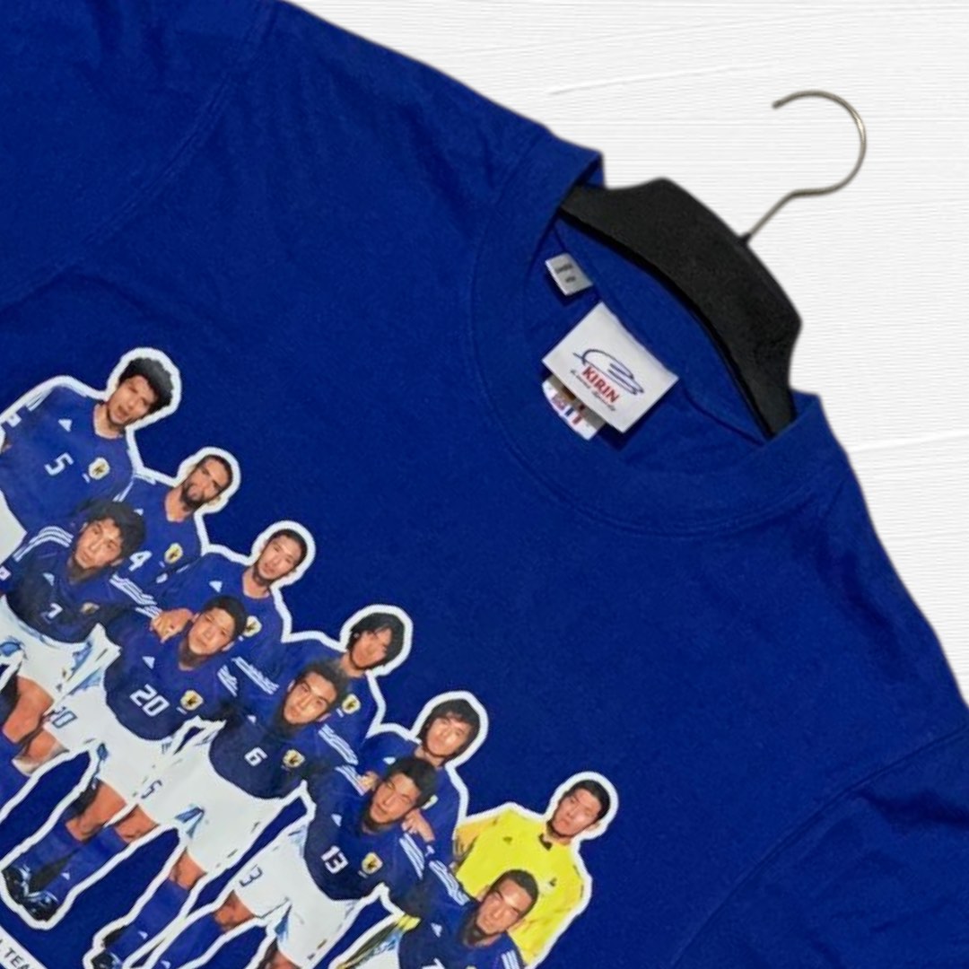 ADIDAS x KIRIN VINTAGE JAPAN FOOTBALL PLAYERS, Fesyen Pria, Pakaian ...
