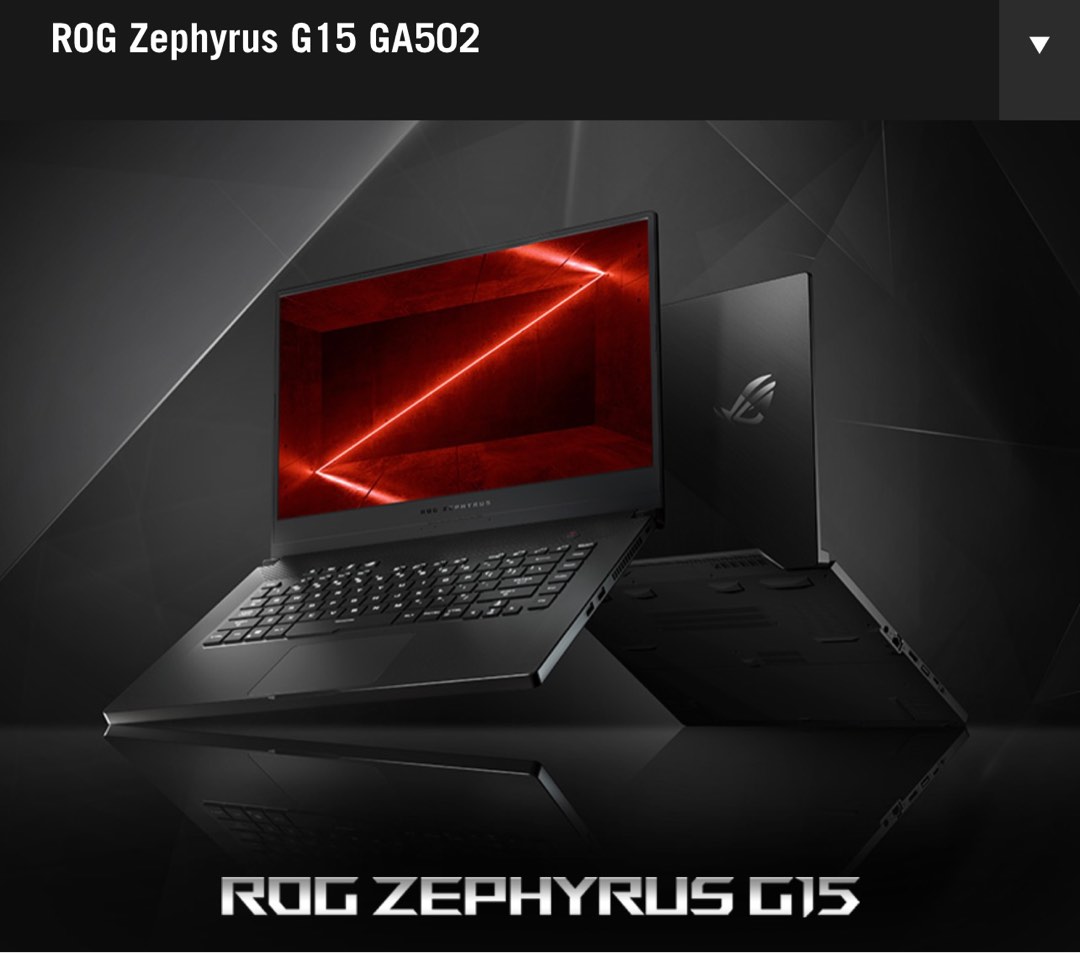ASUS ROG Zephyrus G15 GA502 Gaming Laptop, Computers & Tech, Laptops ...