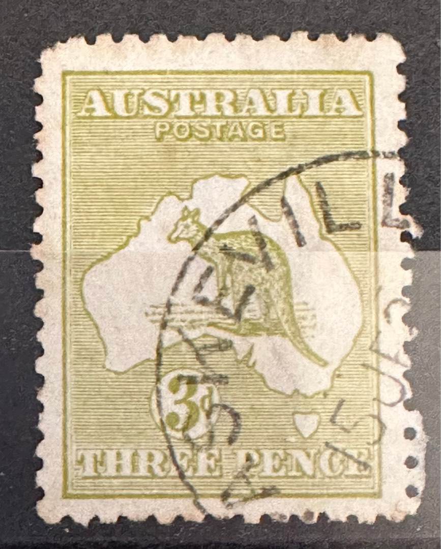 Australia 3 Pence Stamp watermark 1 #zb, Hobbies & Toys, Memorabilia ...