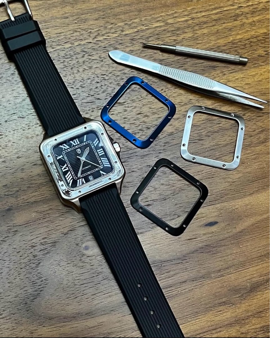 BERNY Cartier santos homage — 35mm diameter/ Citizen automatic movement ...