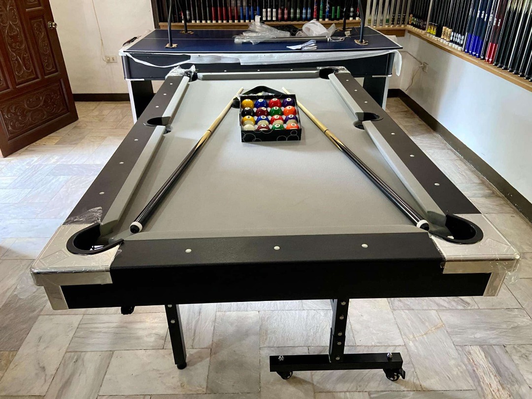 BRAND NEW 3x6ft Foldable Billiard Table With Wheels, Sports Equipment ...