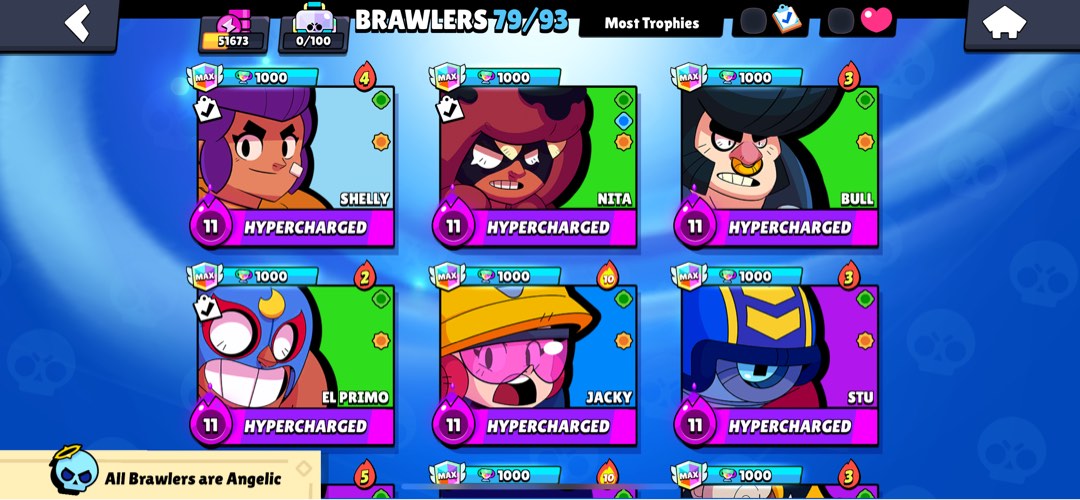 Brawl Stars Account - Maxed Brawlers, High Trophies, Video Gaming ...