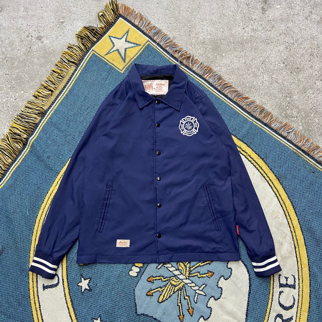 Coach jacket fashion, Fesyen Pria, Pakaian , Baju Luaran di Carousell