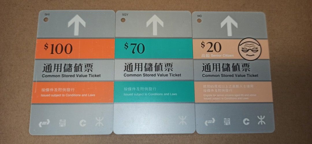 HK issues Hong Kong MTR pass farecards for all transports 1993 the last ...