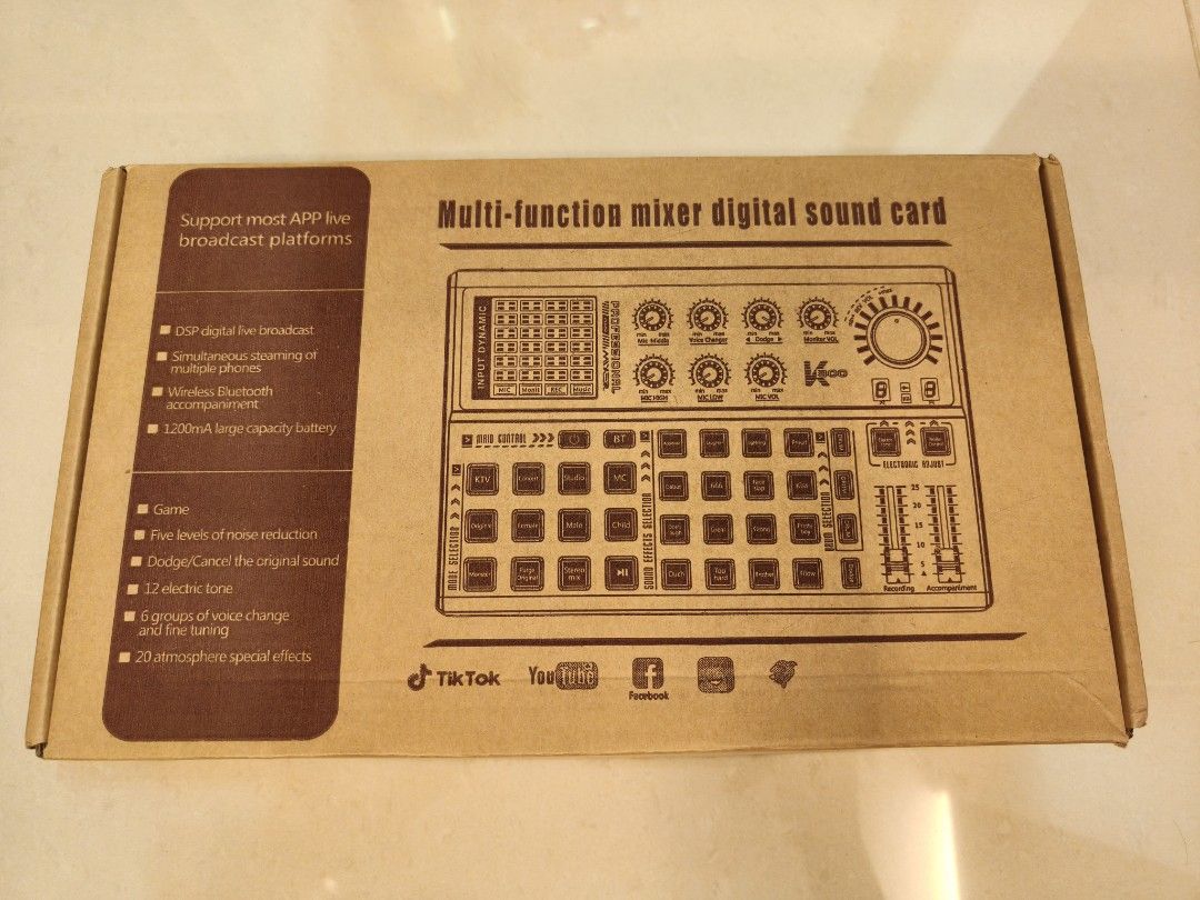 K300 Sound Card + BM800 Microphone, Audio, Other Audio Equipment on ...