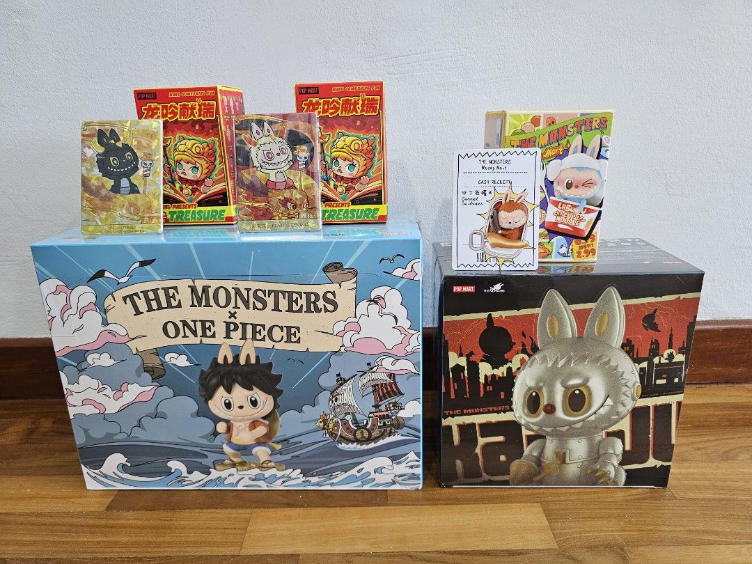 Labubu - One Piece, Kaiju Monsters, Loong Treasure, whacky mart Pop ...