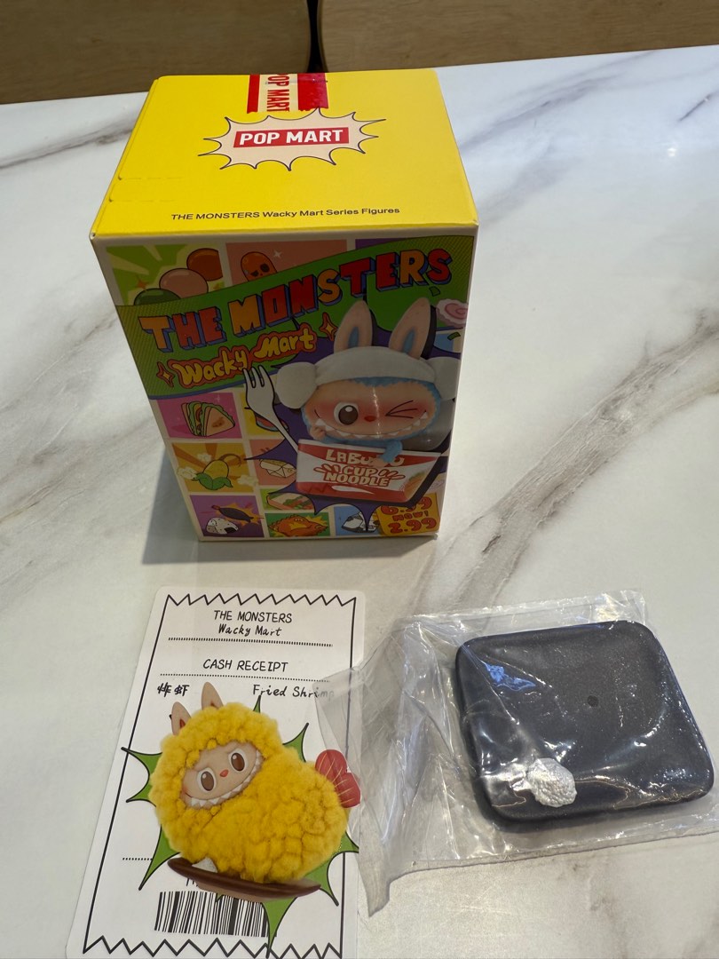 Labubu Wacky mart fried tempura prawn shrimp the monsters Popmart 100% ...