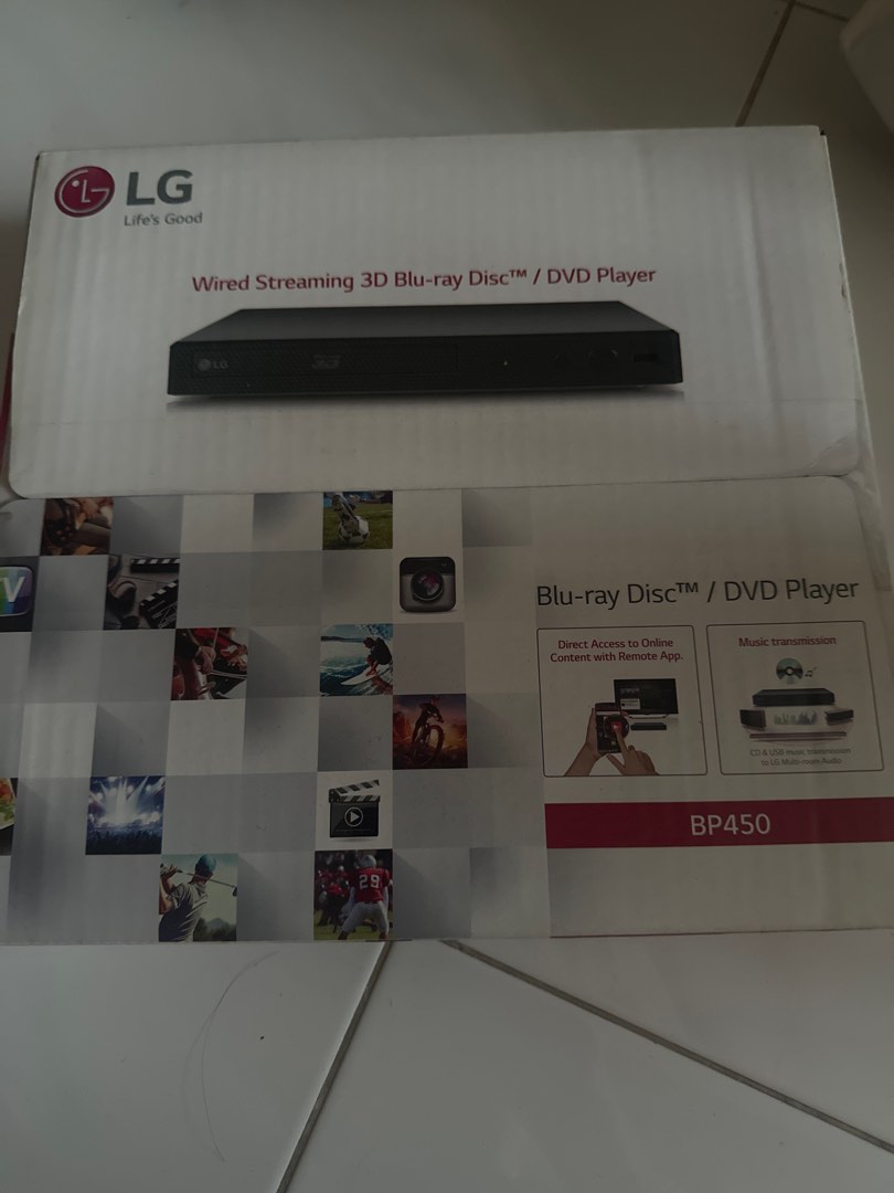LG BP450 3D Blu-ray/DVD Player, TV & Home Appliances, TV ...