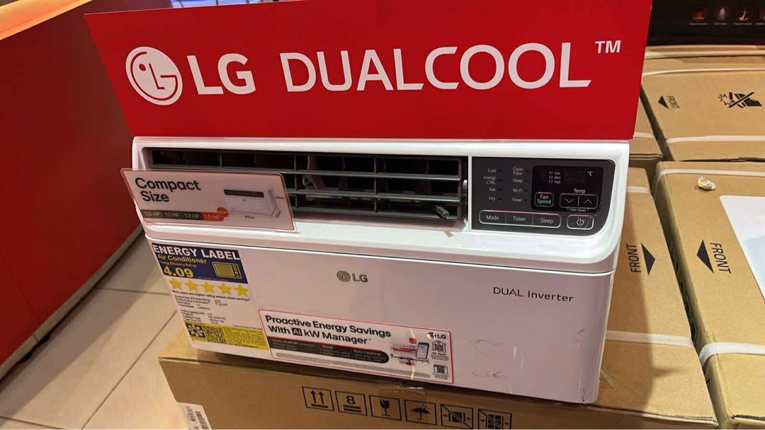LG WINDOW TYPE INVERTER AIR CONDITIONER, TV & Home Appliances, Air ...