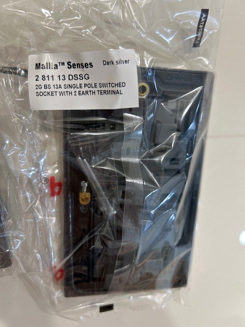 Mallia Senses 2G BS 13A Single Pole Switched Socket, TV & Home ...