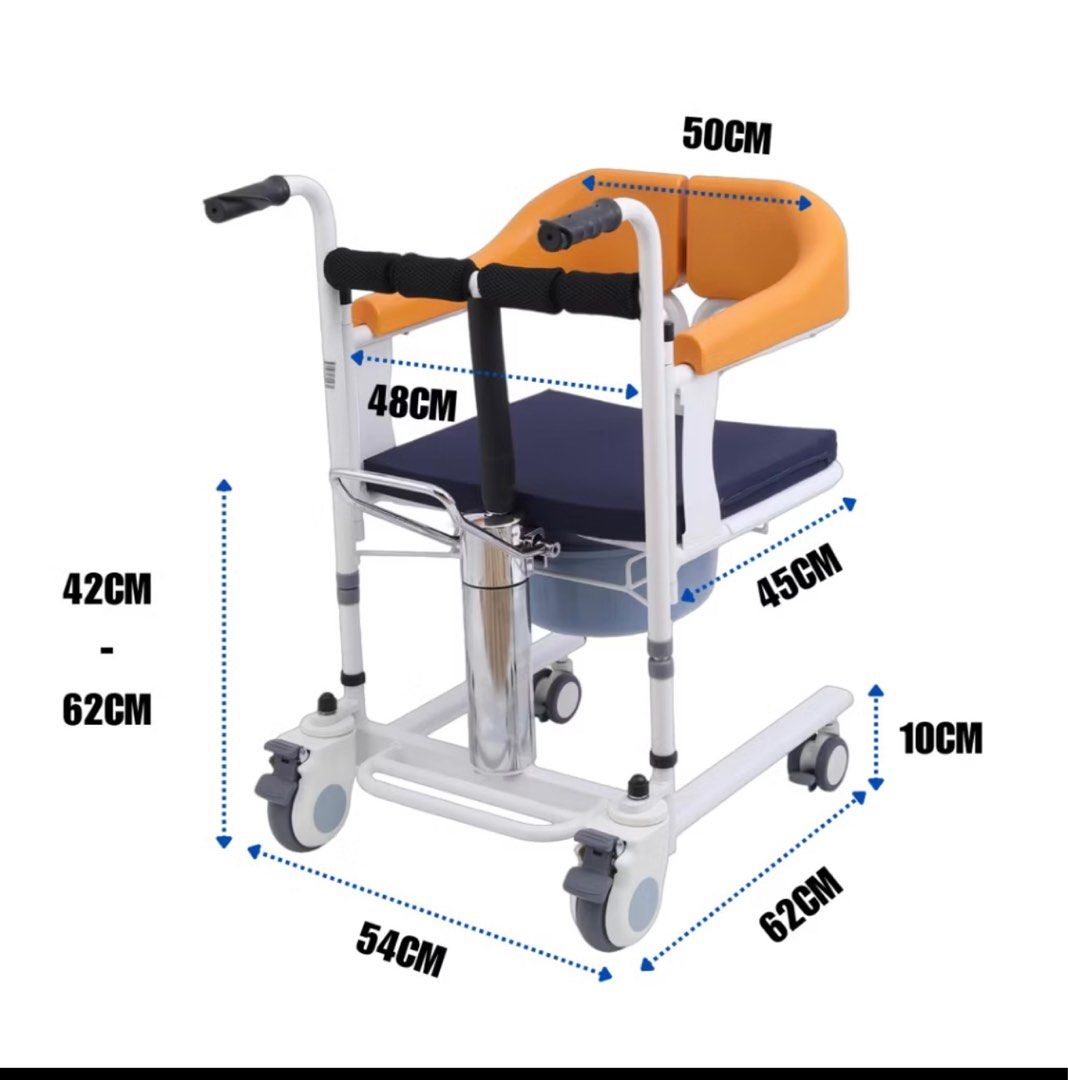 MEDIHUB Push Chair with Commode -Kerusi Tolak Pesakit + Tandas Mudah ...