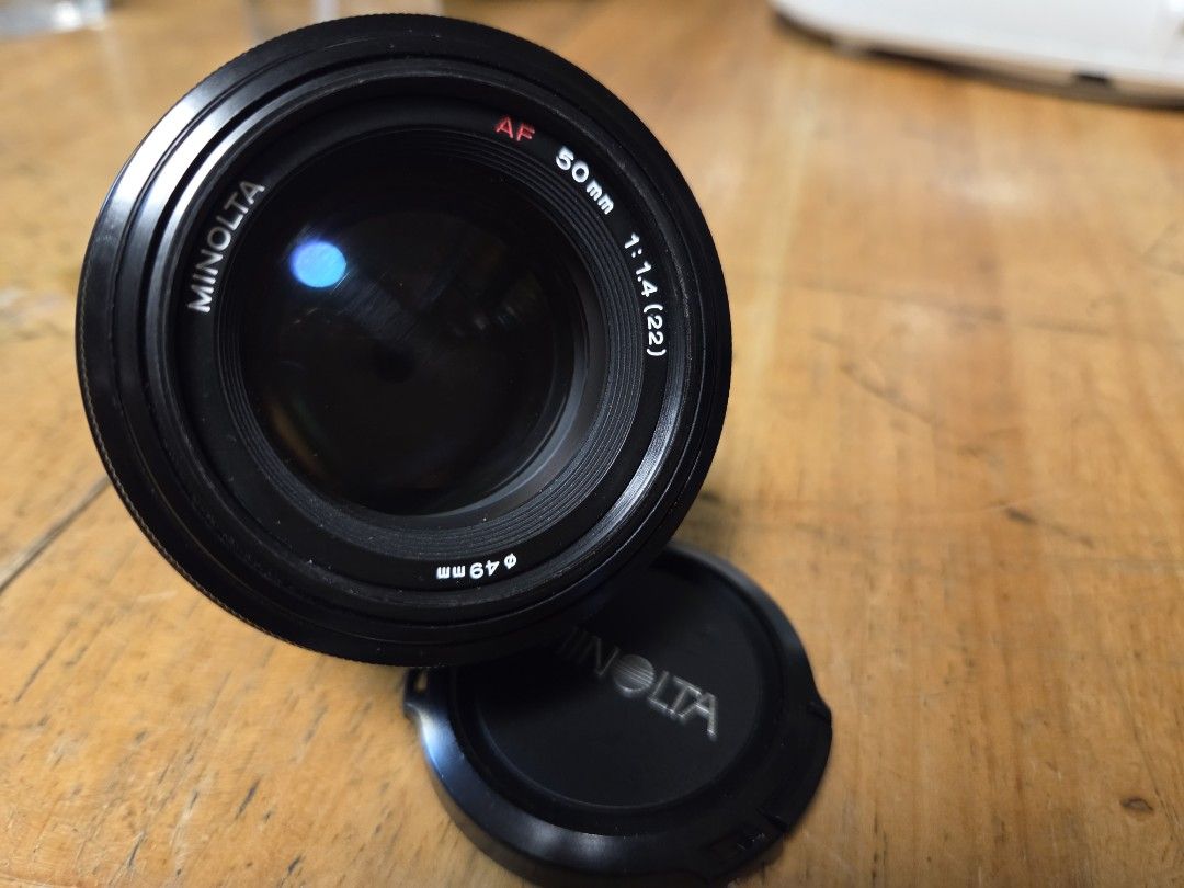 Minolta AF 50mm f 1.4, 攝影器材, 鏡頭及裝備 - Carousell