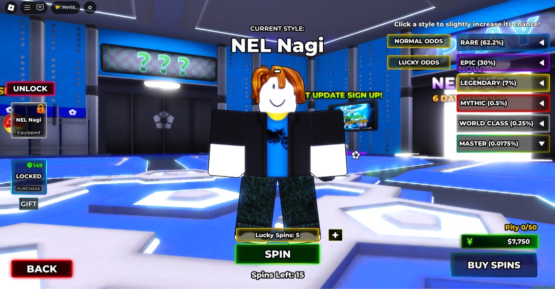 NEL Nagi Blue Lock Rivals Roblox Account, 電子遊戲, 遊戲機配件, 遊戲禮物卡及帳戶 - Carousell
