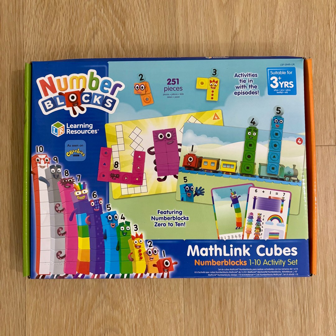 NEW NBU Original Numberblocks Mathlink Cubes Activity Set 1-10, Buku ...