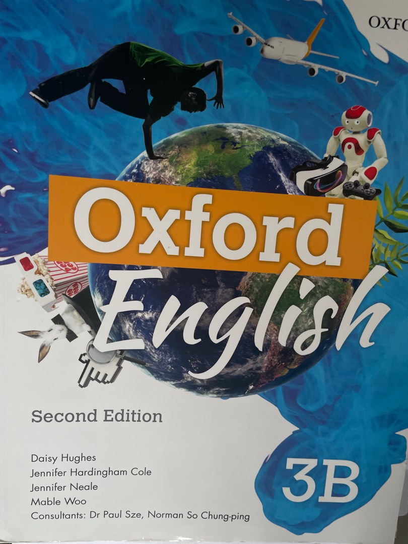 Oxford English form three textbook 3B (have 3A also), 興趣及遊戲, 書本 & 文具 ...