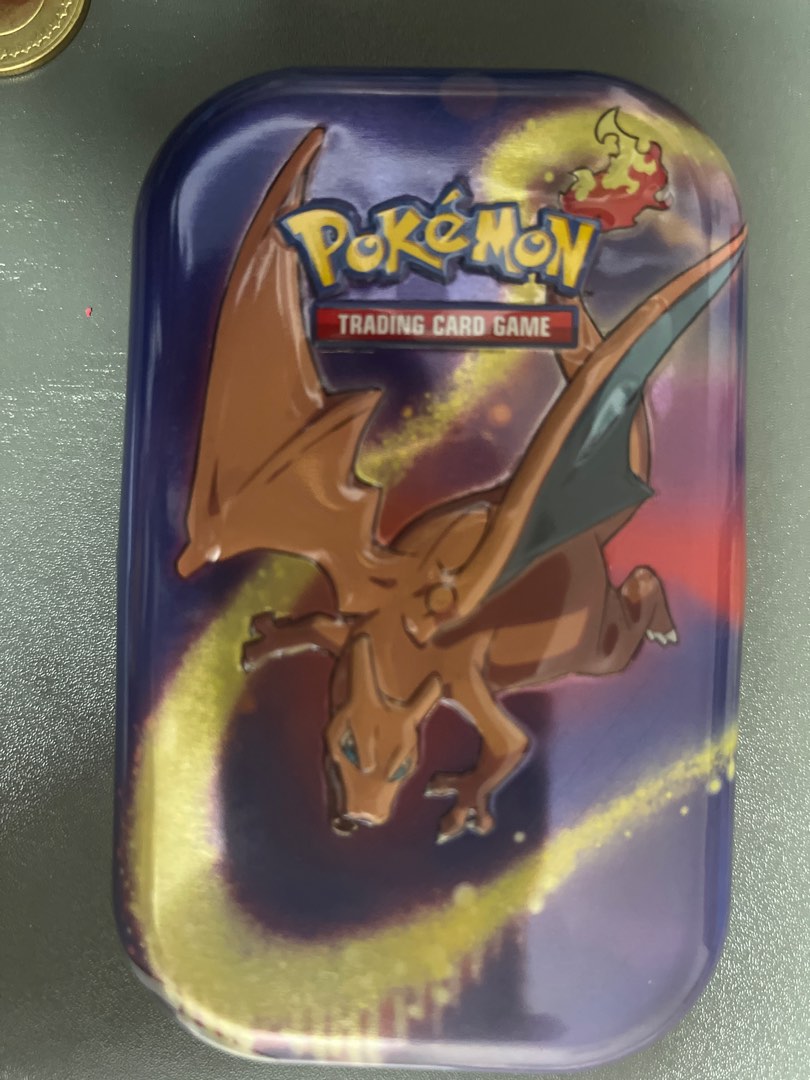 Pokemon Charizard Tin, Hobbies & Toys, Toys & Games on Carousell
