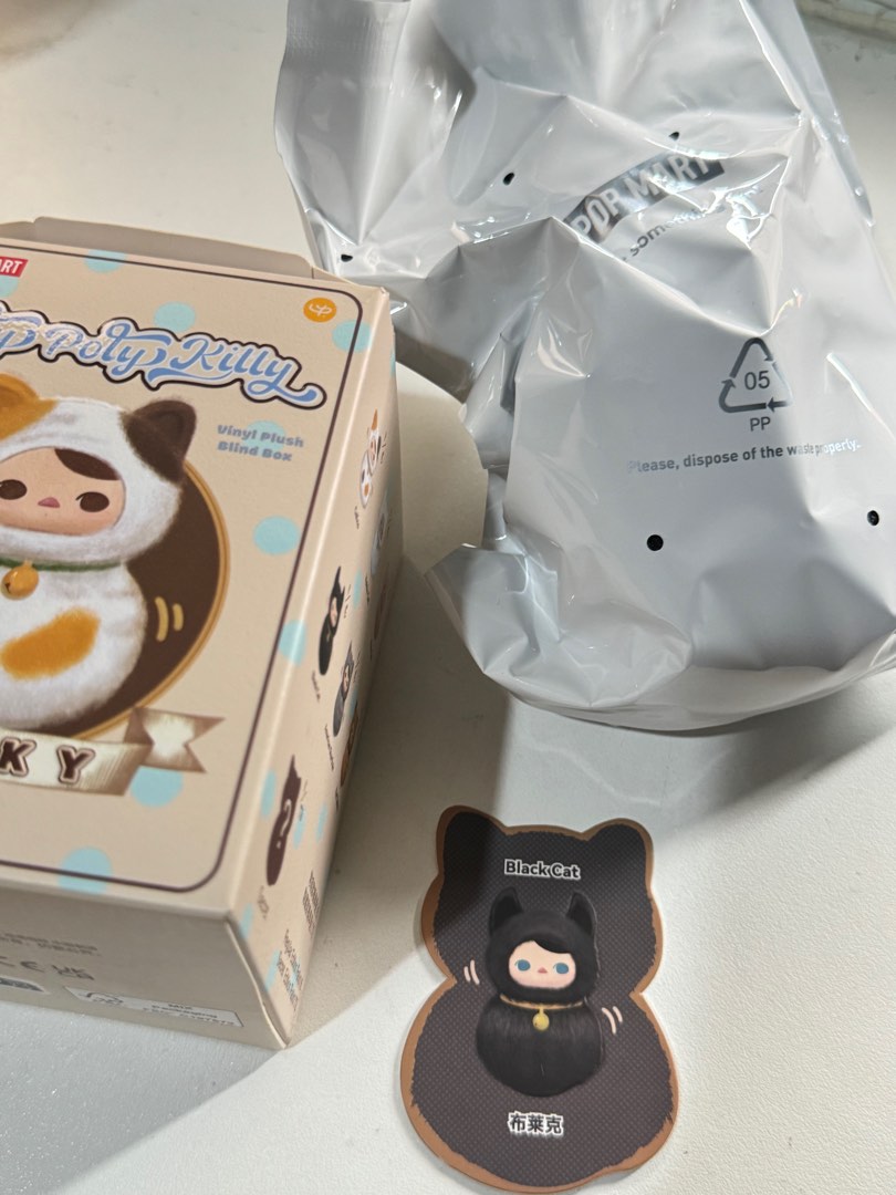 Popmart Pucky Roly Poly Black cat, Hobbies & Toys, Toys & Games on ...