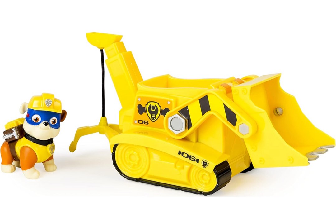 [Ready stock] Paw Patrol Super Pup Rubble's Crane, Vehicle and Figure ...