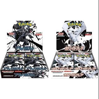 Ready Stock】 Pokemon Card Game Deluxe Booster Pack Black Bolt / White ...