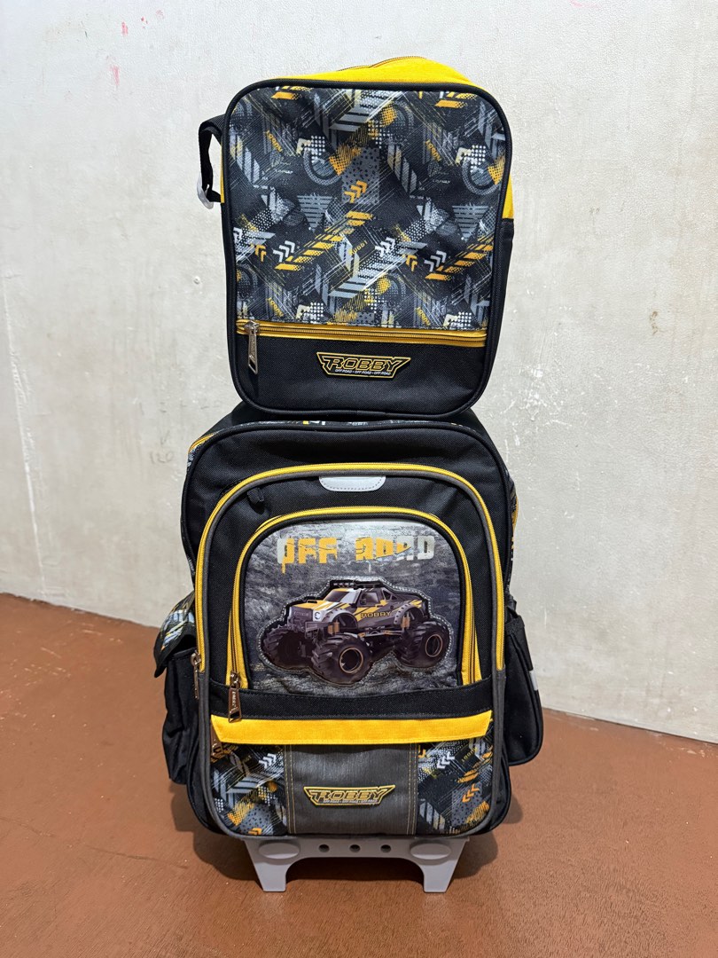 Robby Rabbit Trolley School Bag, Babies & Kids, Babies & Kids Fashion ...