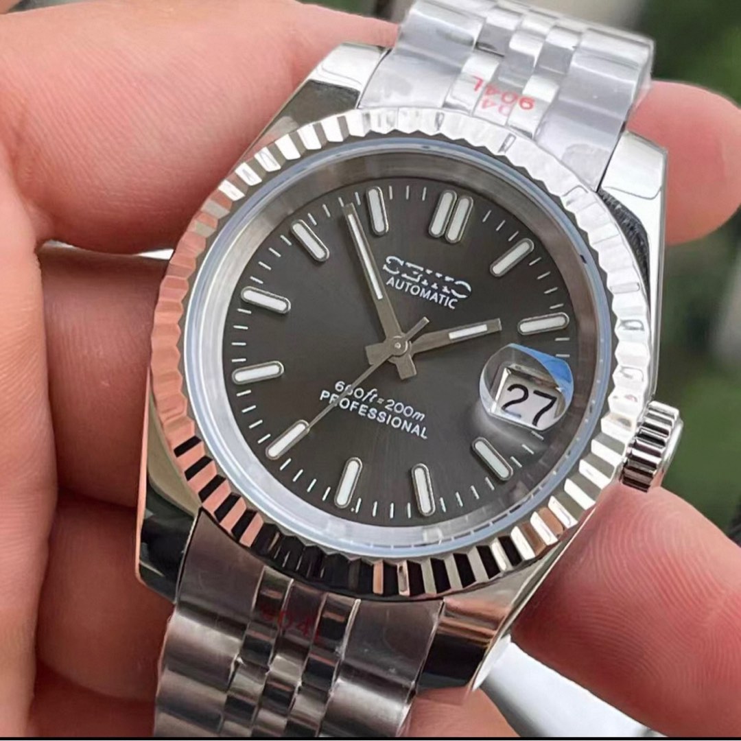 Seiko Mod Oyster Perpetual Datejust Style Watch, Men's Fashion, Watches ...