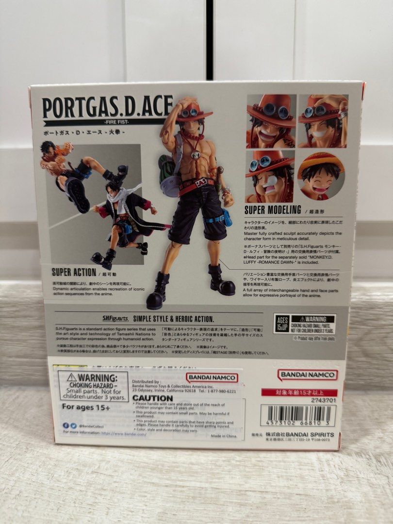 SHF Portgas D Ace Fire Fist Monkey D Luffy Pirate King One Piece OP ...