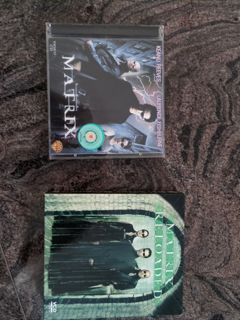 The Matrix & Matrix Reloaded VCD Set, Hobbies & Toys, Music & Media ...