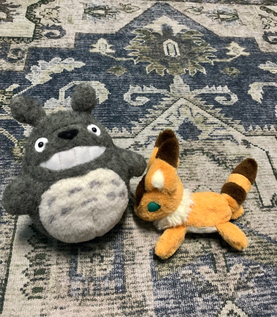 Totoro Studio Ghibli Fox squirell plush Combo, Hobbies & Toys, Toys ...