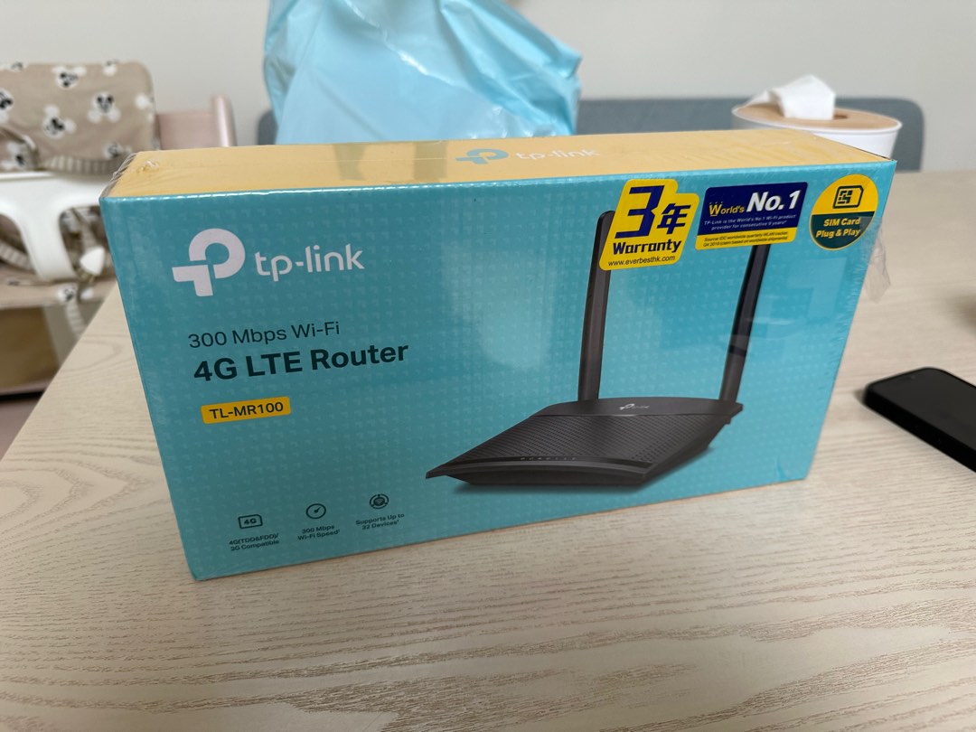 TP-Link 4G LTE Router TL-MR100, 電腦＆科技, 電腦周邊及配件, Wifi及上網相關產品 - Carousell