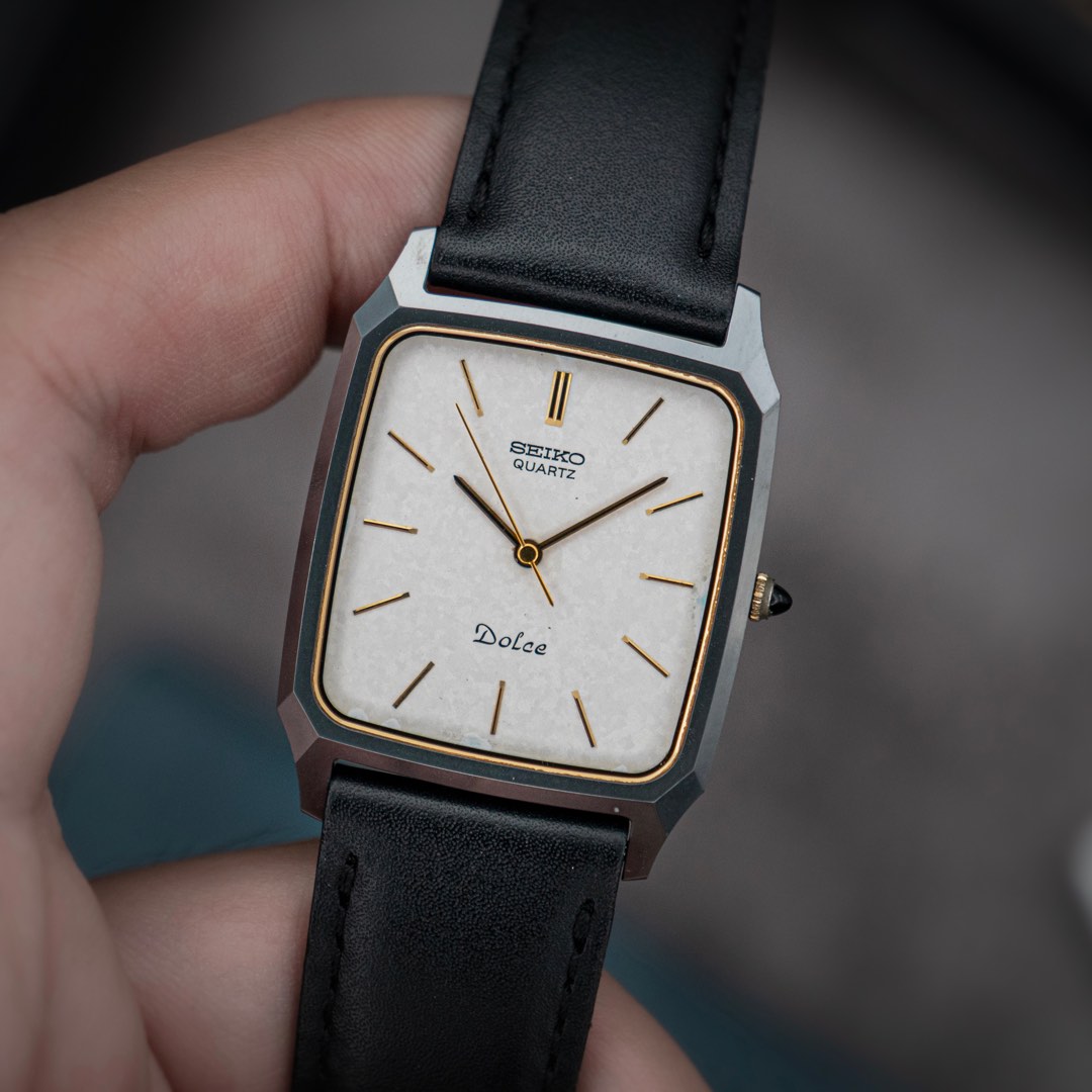 VINTAGE SEIKO DOLCE SNOWFLAKE TANK WATCH | TUNGSTEN CARBIDE CASE, Men's ...