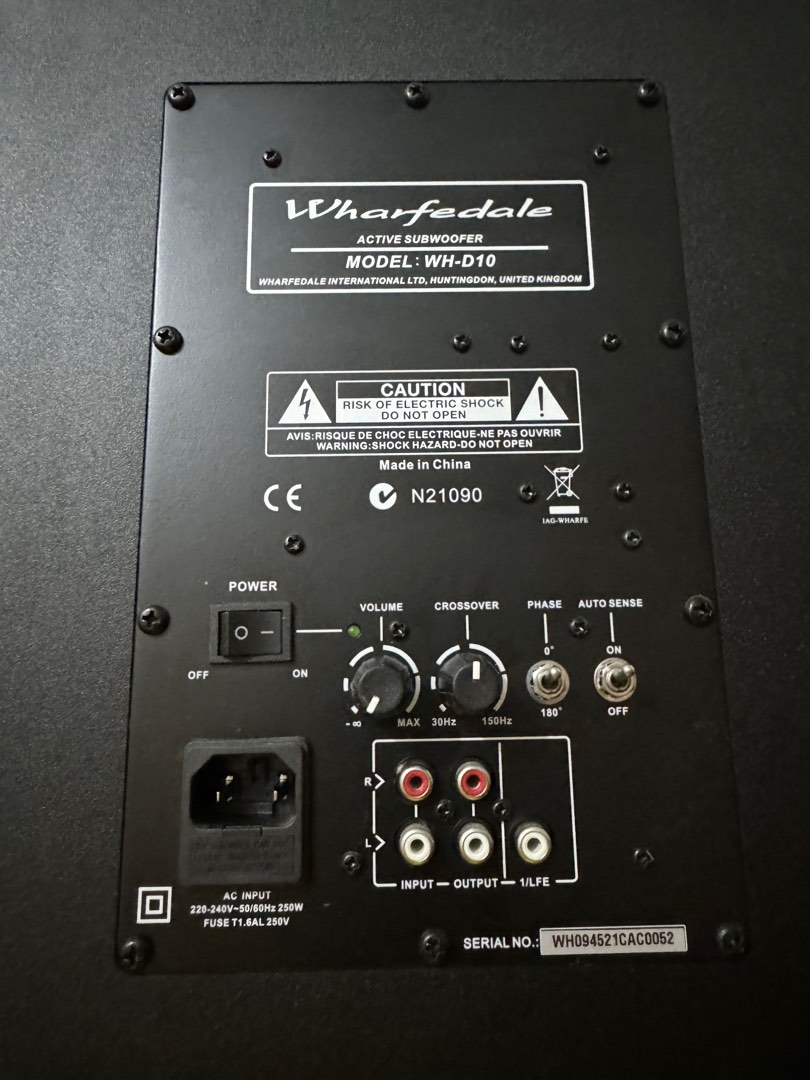 Wharfedale WH-D10 10" Inch Subwoofer on Carousell